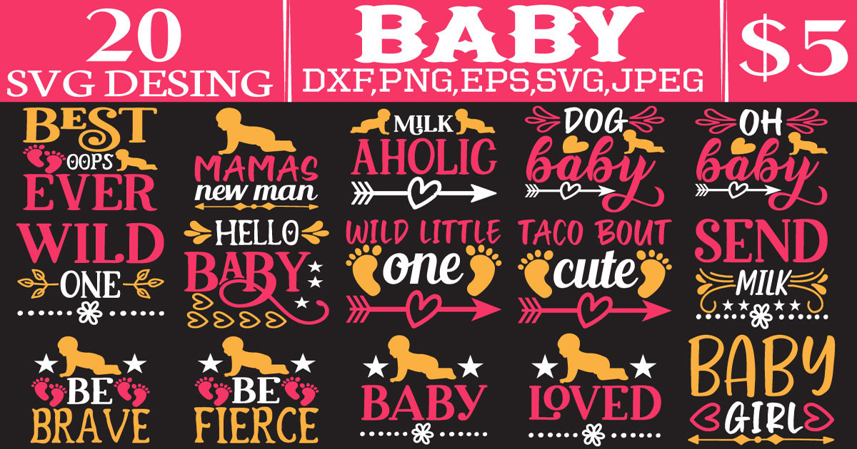 Baby SVG Bundle Bundle · Creative Fabrica