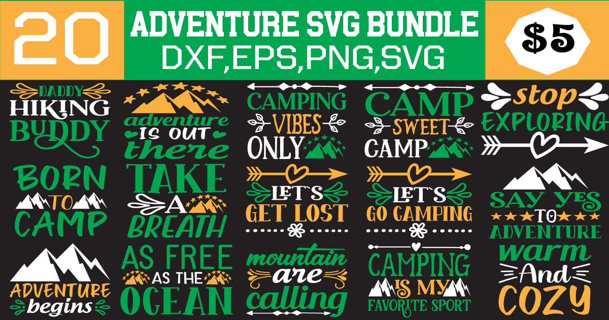 Adventure SVG Bundle Bundle · Creative Fabrica