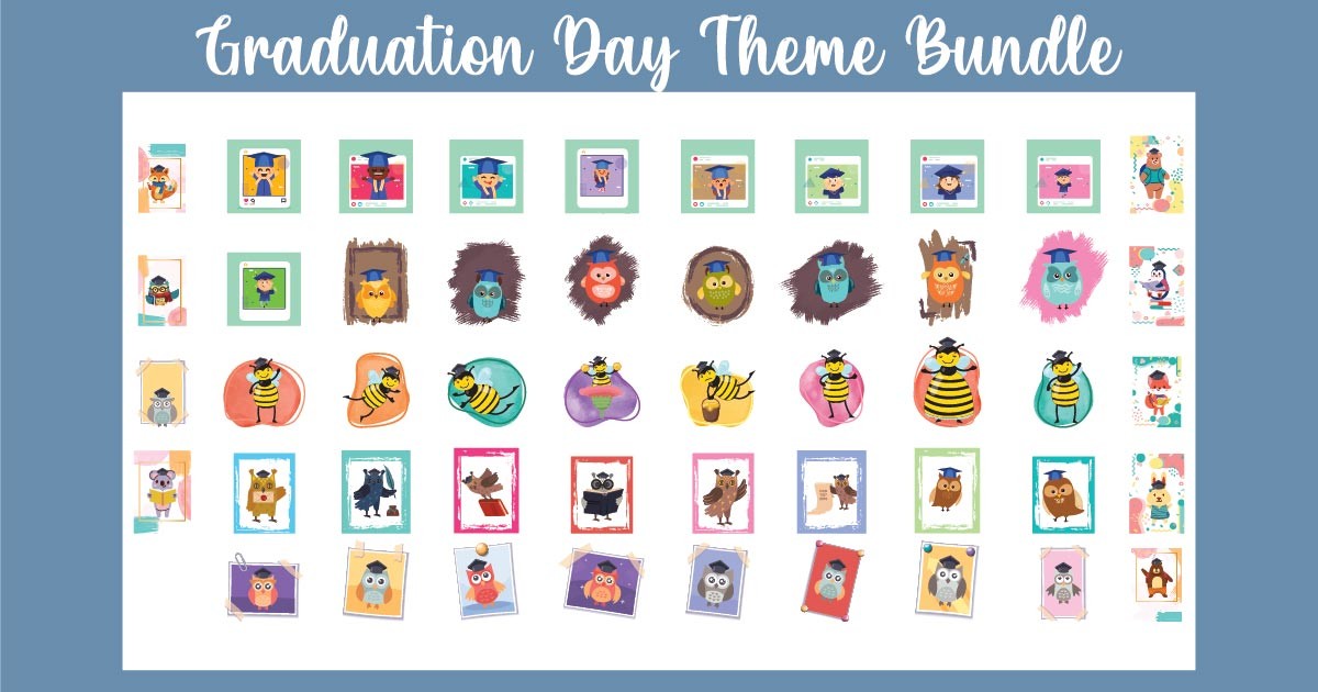 Graduation Day Theme Bundle Bundle · Creative Fabrica