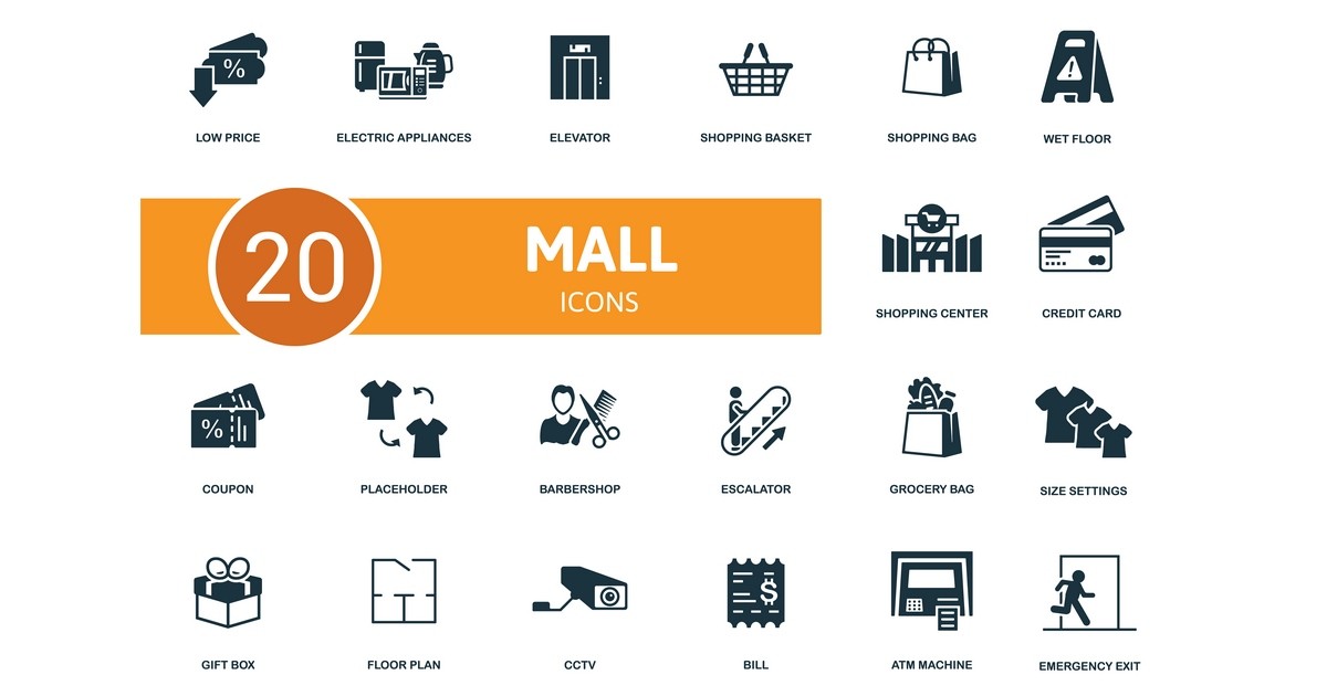 Mall Icon Bundle Bundle · Creative Fabrica