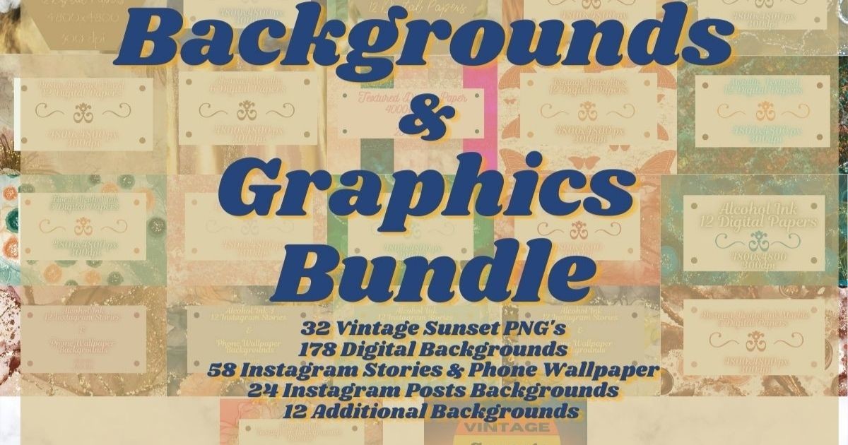 Background & Graphics Bundle Bundle · Creative Fabrica