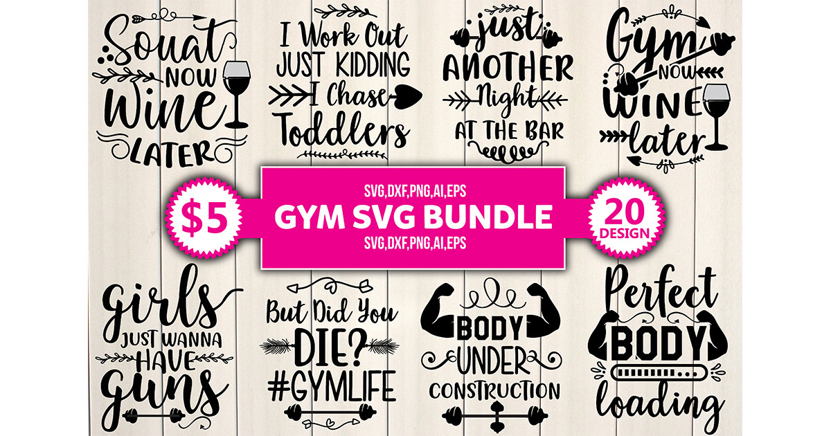 Gym SVG Bundle Bundle · Creative Fabrica