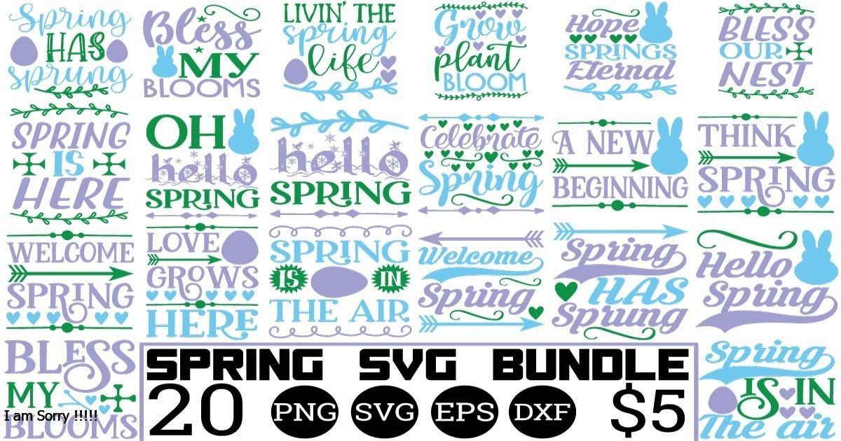 Spring SVG Bundle Bundle · Creative Fabrica