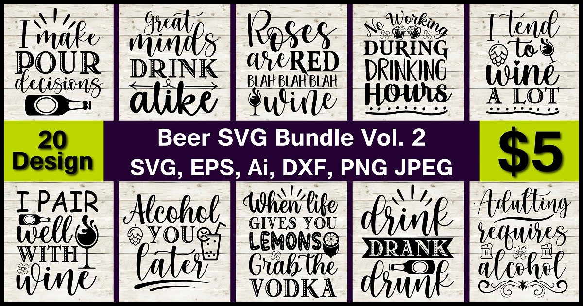 Beer SVG Bundle Vol.2 Bundle · Creative Fabrica