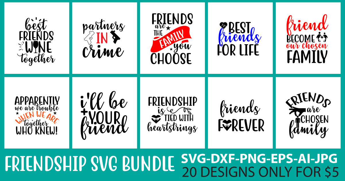Friendship SVG Bundle Bundle · Creative Fabrica