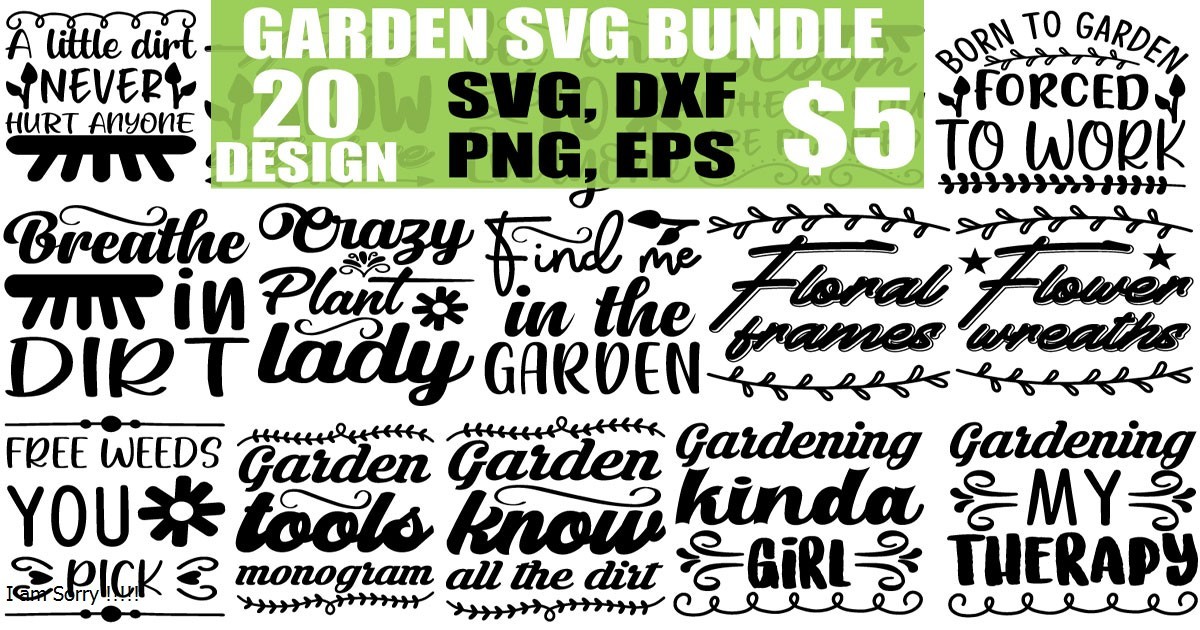 Garden SVG Bundle Bundle · Creative Fabrica
