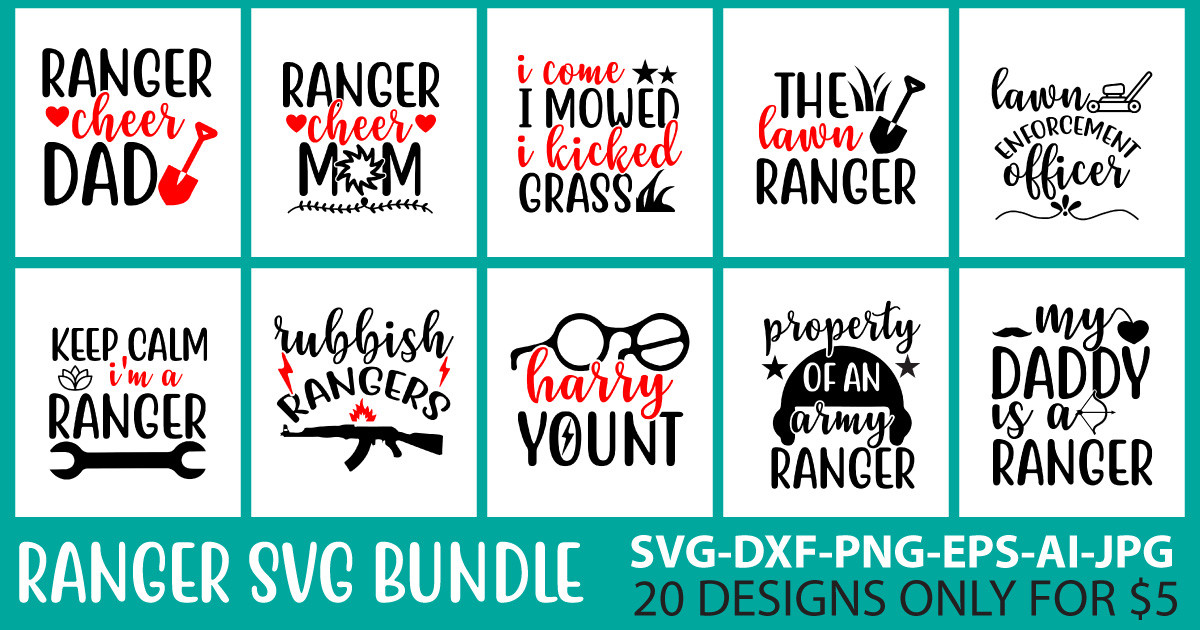 Ranger SVG Bundle Bundle · Creative Fabrica