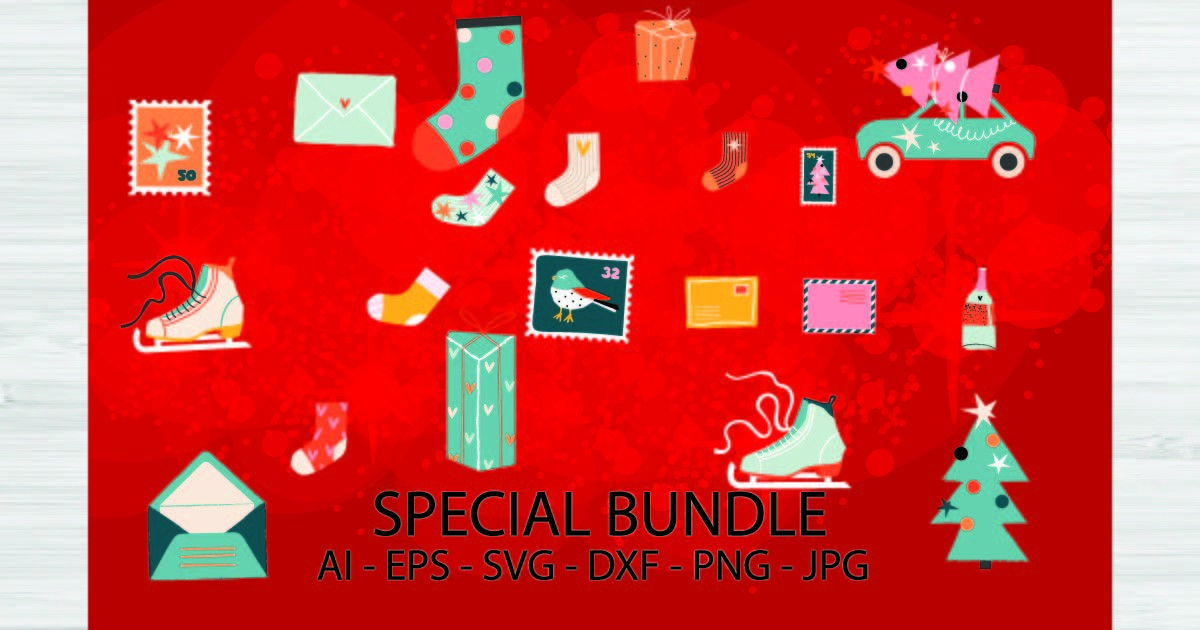 Christmas Decoration Bundle Part 1 Bundle · Creative Fabrica