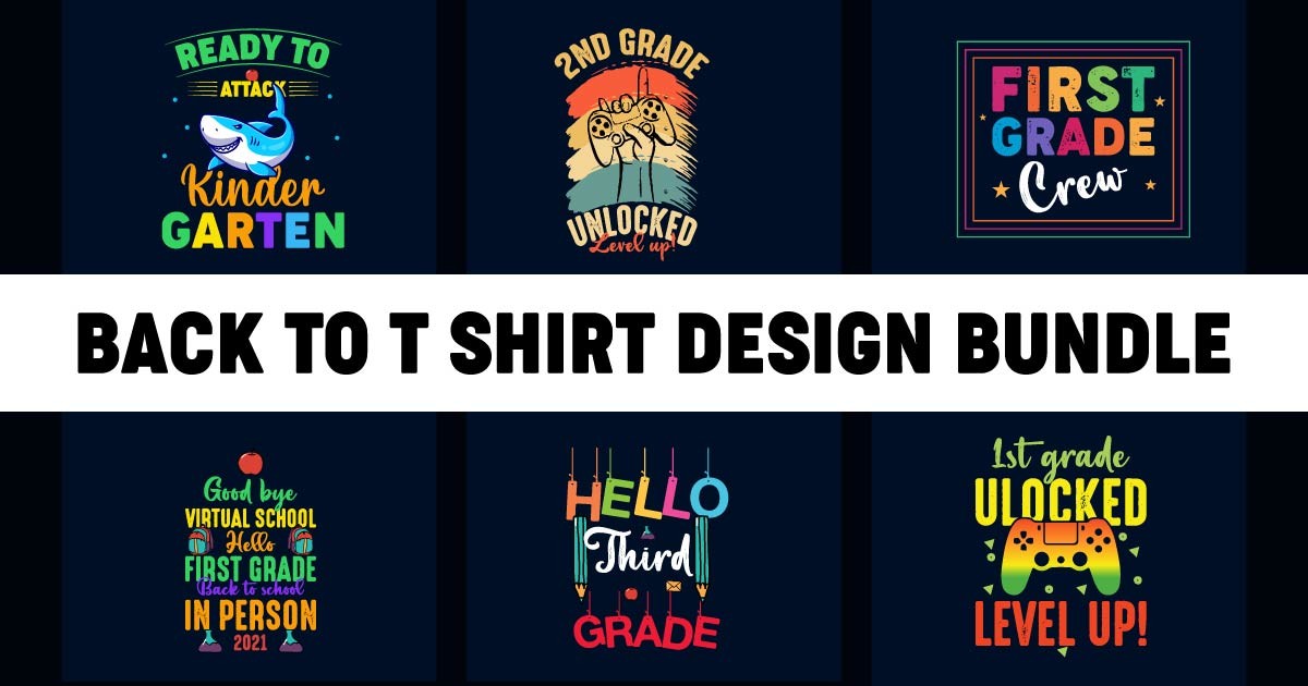 Back to School T-Shirt Bundle Bundle · Creative Fabrica