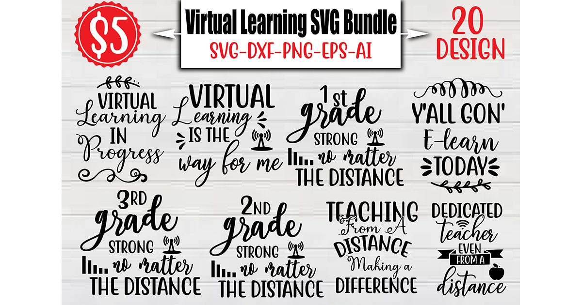 Virtual Learning SVG Bundle Bundle · Creative Fabrica