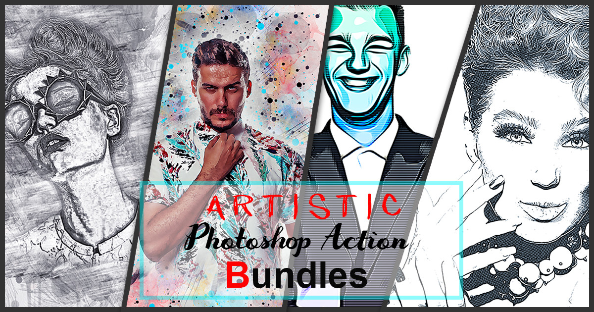 Artistic Photoshop Actions Bundle Bundle · Creative Fabrica