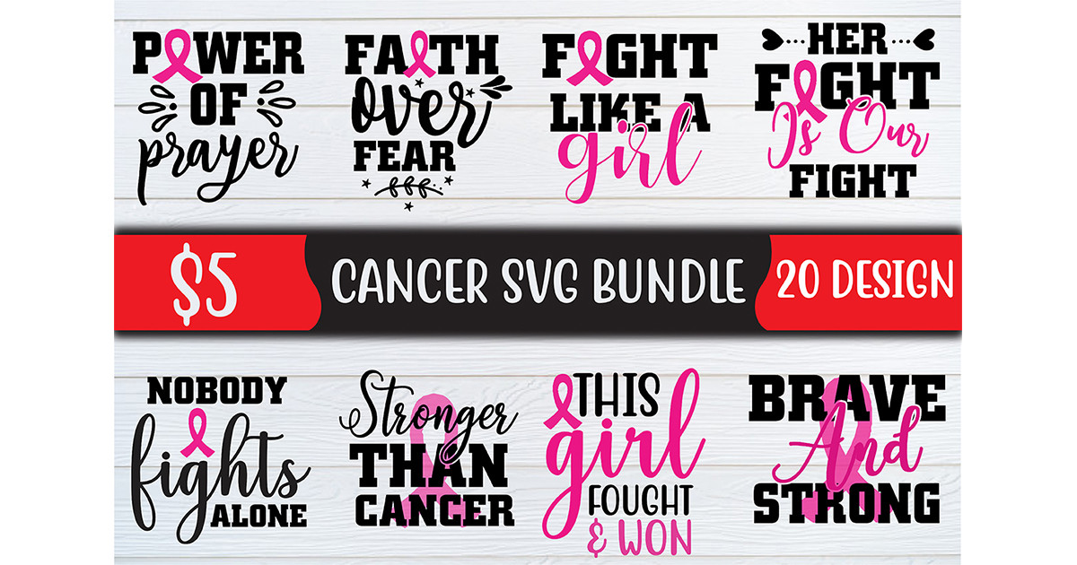 Cancer SVG Bundle Bundle · Creative Fabrica