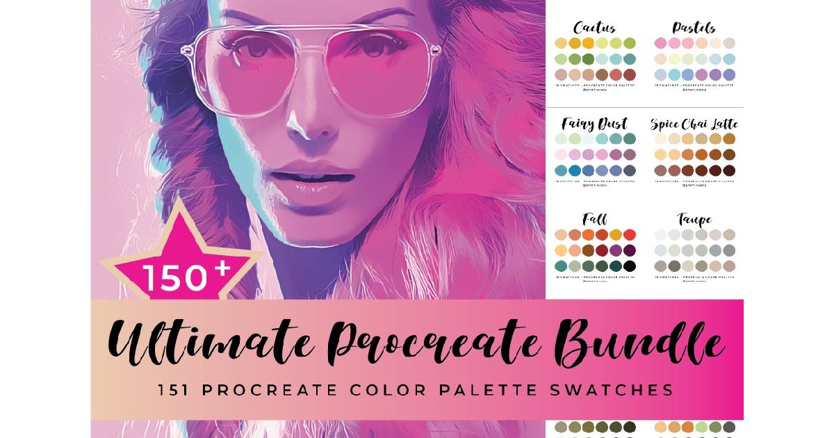 Procreate Color Palette Bundle Bundle · Creative Fabrica