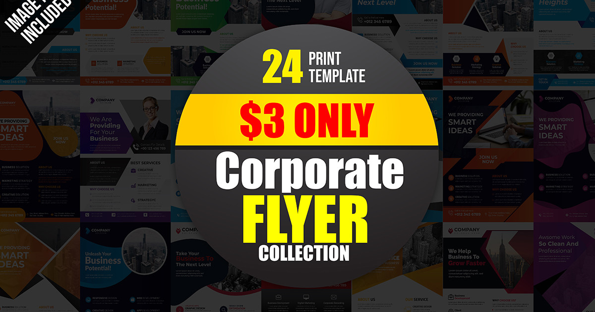 Corporate Flyer Template Bundle V2 Bundle · Creative Fabrica