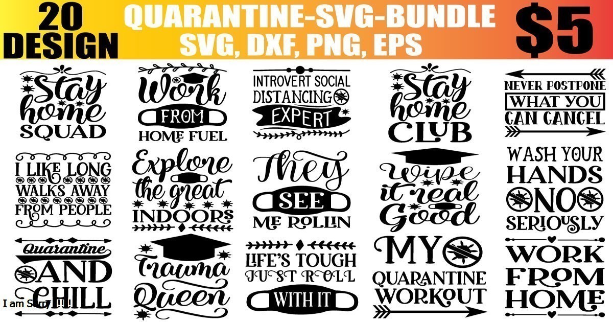 Quarantine SVG Bundle Bundle · Creative Fabrica