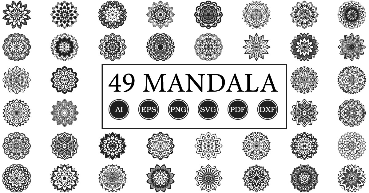 The Mega Mandala Bundle Bundle · Creative Fabrica
