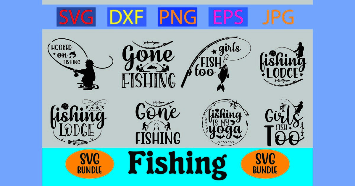 Fishing SVG Bundle Bundle · Creative Fabrica
