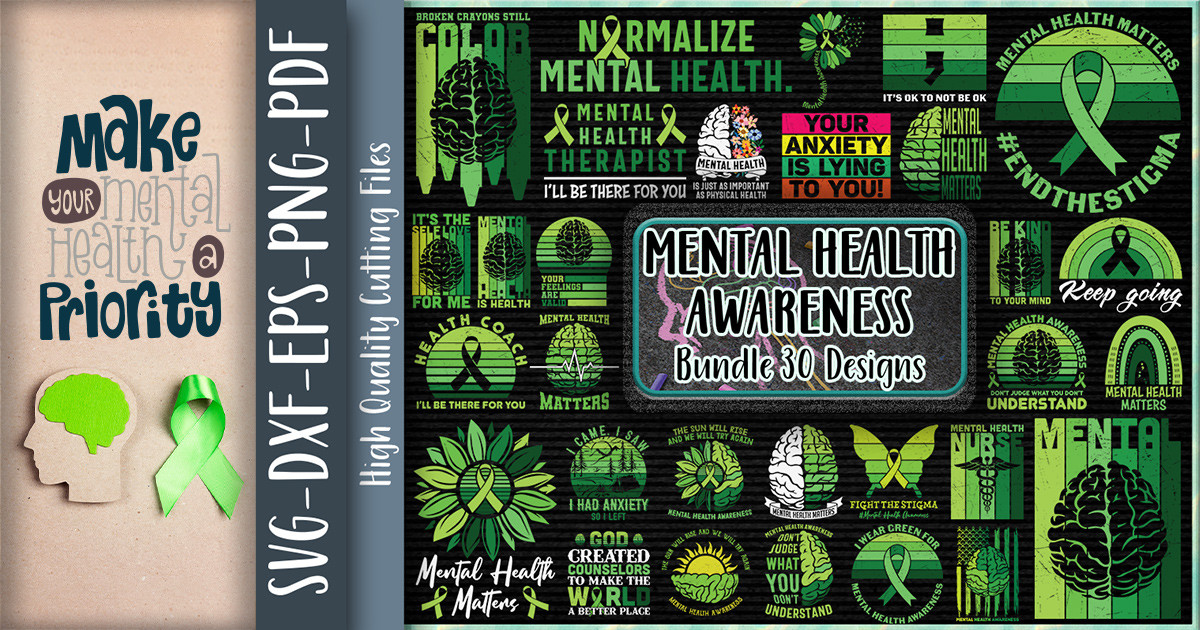 Mental Health Awareness Bundle Bundle · Creative Fabrica