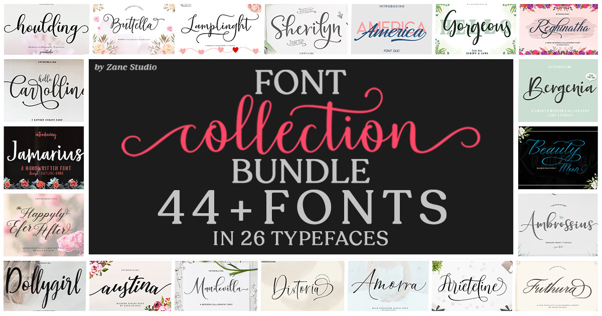 Font Collection Bundle Bundle · Creative Fabrica