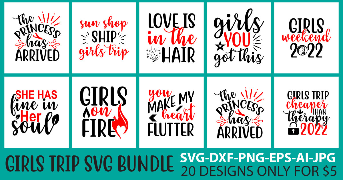 Girls Trip SVG Bundle Bundle · Creative Fabrica