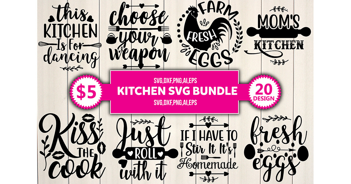 Kitchen SVG Bundle Bundle · Creative Fabrica