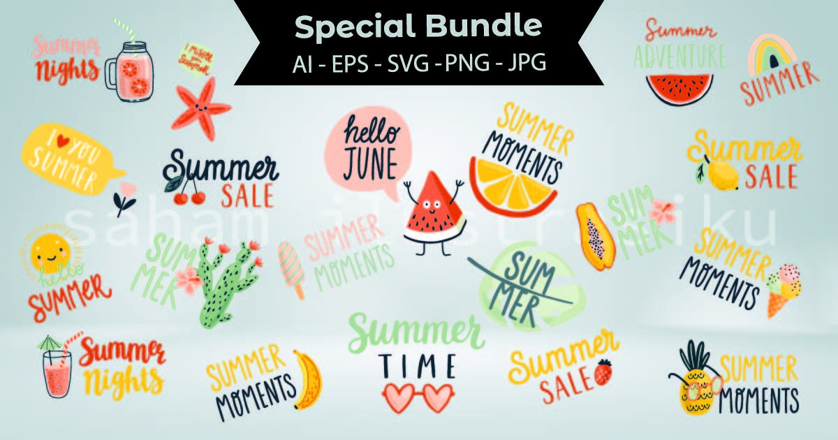 Summer Moments Bundle Bundle · Creative Fabrica