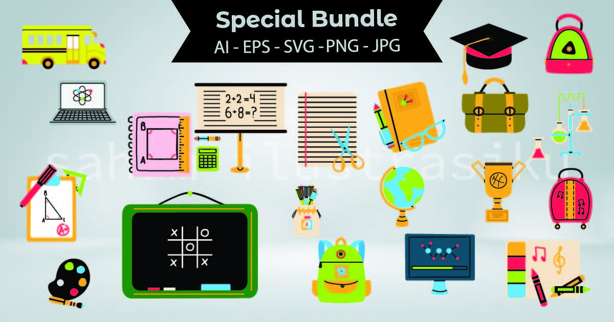 Back to School Learning Bundle Bundle · Creative Fabrica