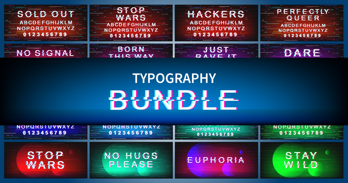 Typography Bundle Bundle · Creative Fabrica