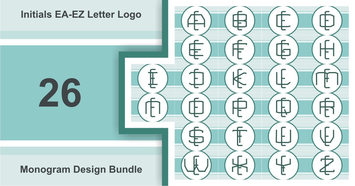 Letter E Monogram Logo Bundle Bundle · Creative Fabrica