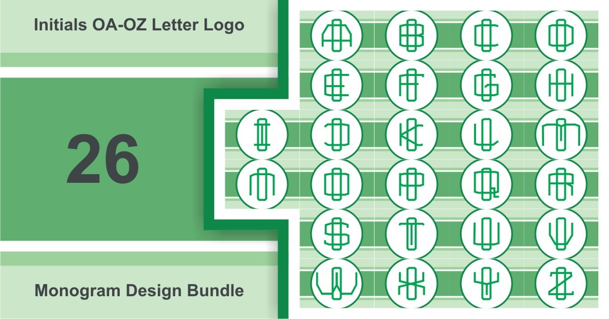 Letter O Monogram Logo Bundle Bundle · Creative Fabrica