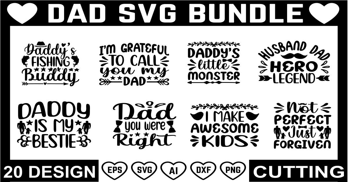 Dad SVG Bundle Bundle · Creative Fabrica