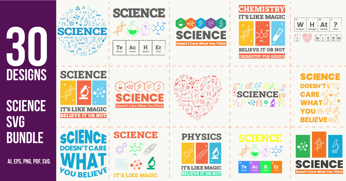 Science SVG Bundle Bundle · Creative Fabrica