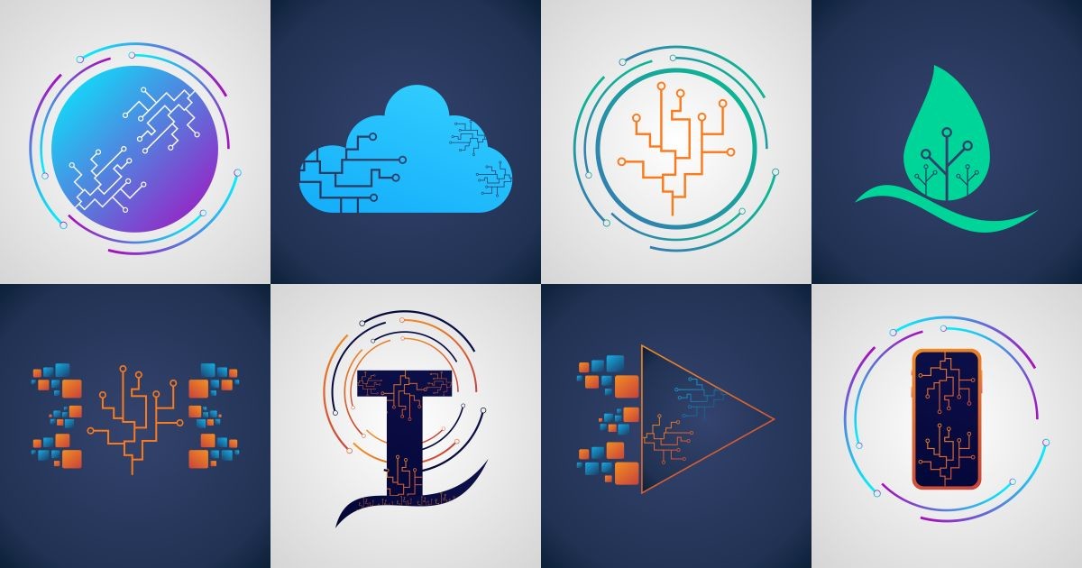Technology Logos Bundle Bundle · Creative Fabrica