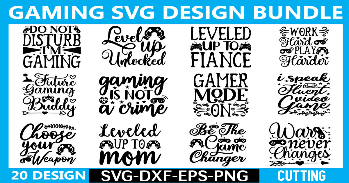 Gaming SVG Design Bundle Bundle · Creative Fabrica