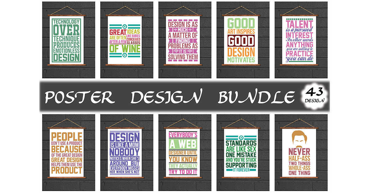 Poster Design Bundle Bundle · Creative Fabrica