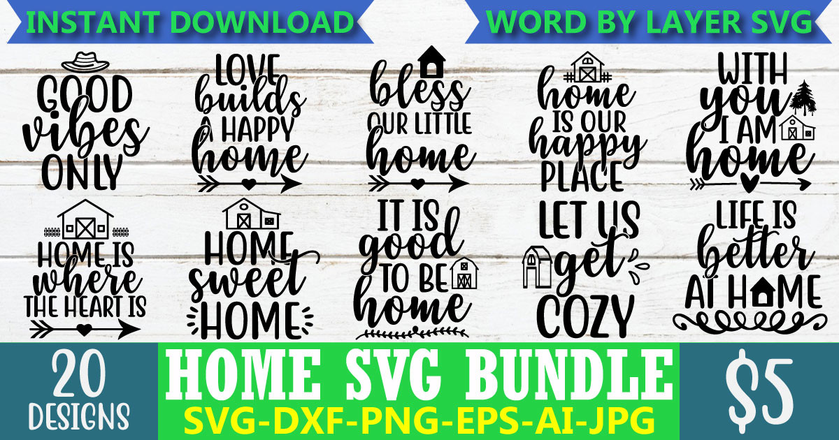 Home SVG Bundle Bundle · Creative Fabrica