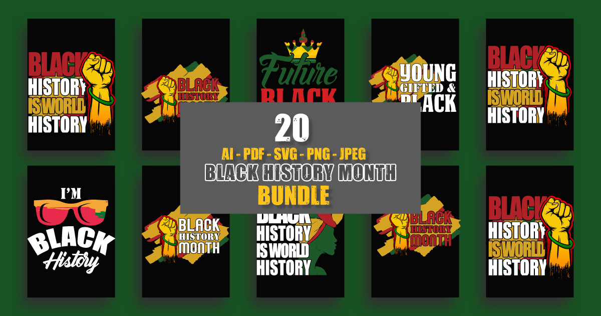 Black History Month Bundle Bundle · Creative Fabrica
