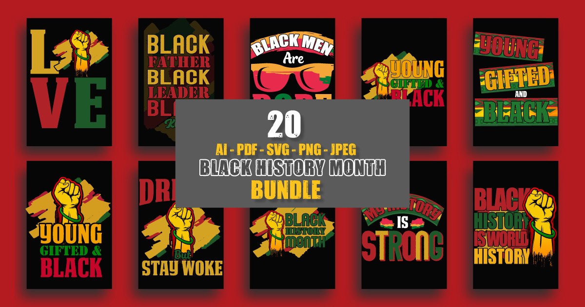 Black History Month Bundle Bundle · Creative Fabrica