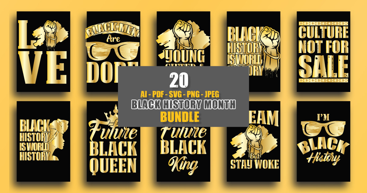 Black History Month Bundle Bundle · Creative Fabrica