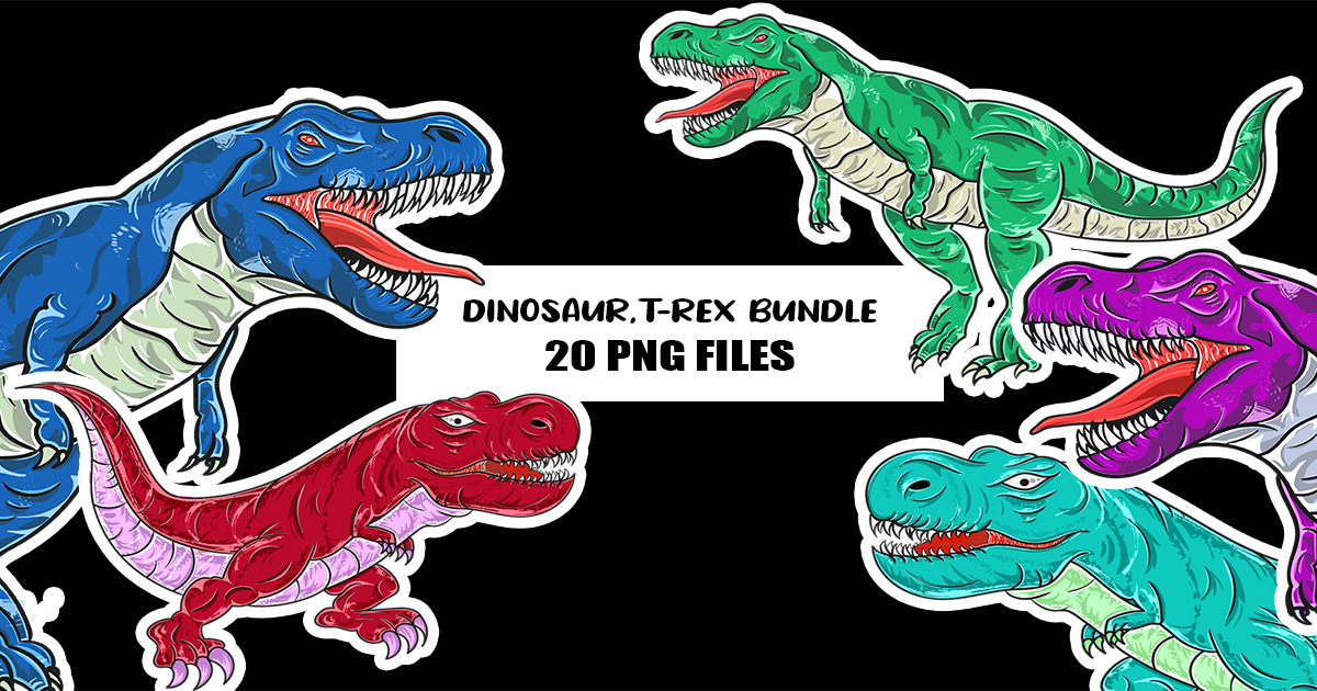 Dinosaur T-Rex Bundle Bundle · Creative Fabrica
