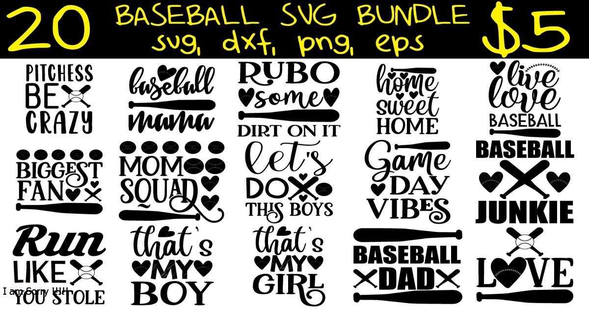 Baseball SVG Bundle Bundle · Creative Fabrica