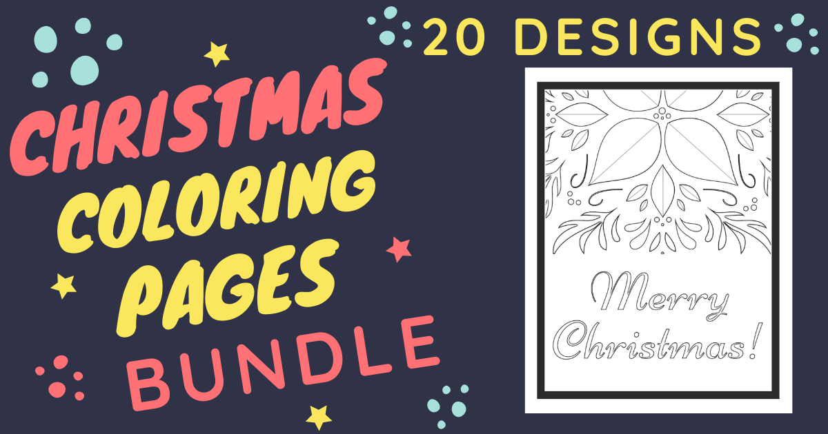 Christmas Coloring Pages Bundle Bundle · Creative Fabrica