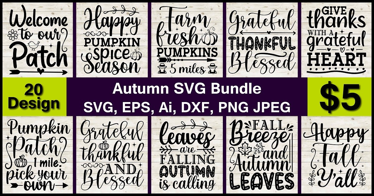 Autumn SVG Bundle Bundle · Creative Fabrica