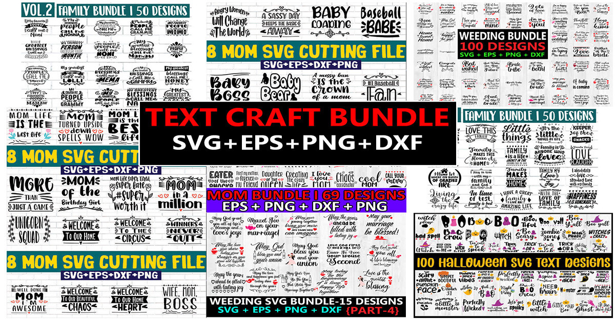 Text Craft Bundle Bundle · Creative Fabrica