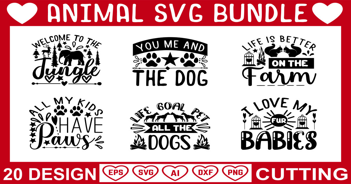 Animal SVG Bundle Bundle · Creative Fabrica