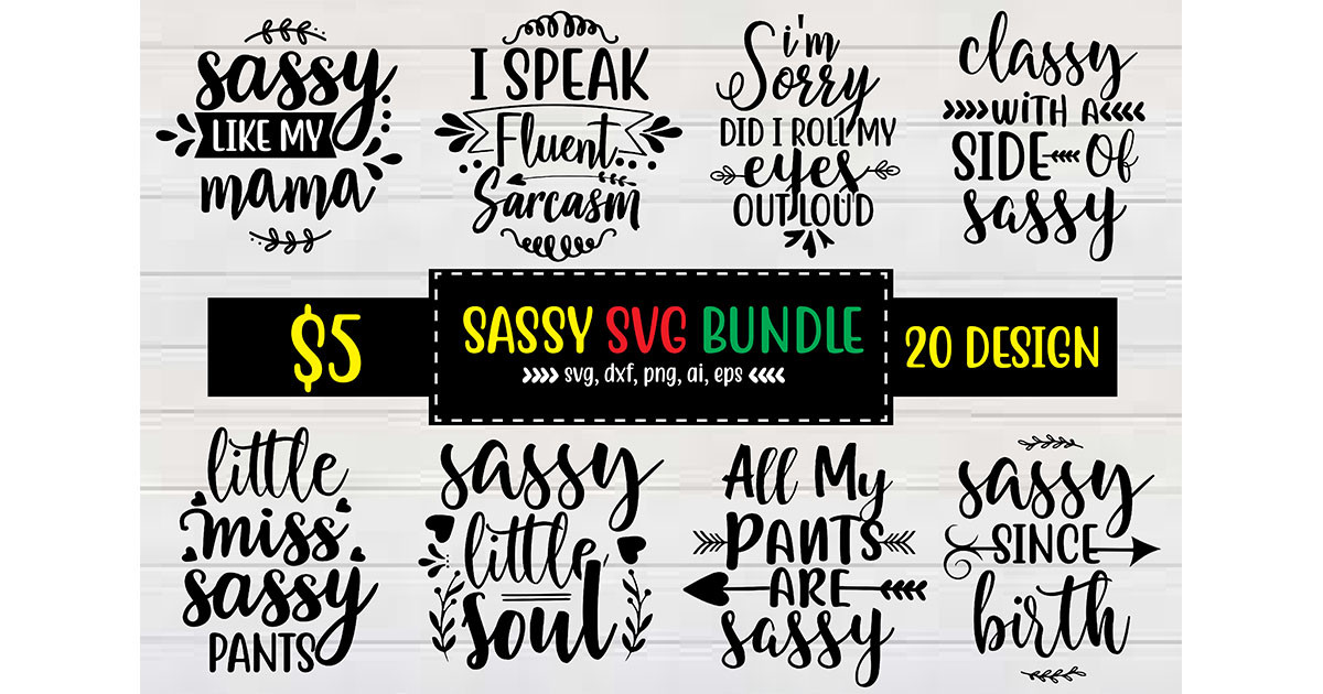 Sassy Design SVG Bundle Bundle · Creative Fabrica