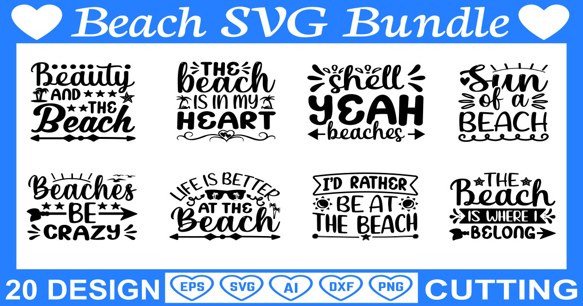 Beach SVG Bundle Bundle · Creative Fabrica