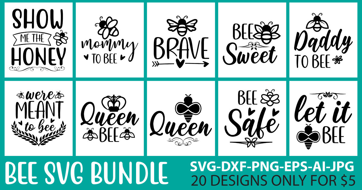 Bee T-Shirt Design Bundle Bundle · Creative Fabrica