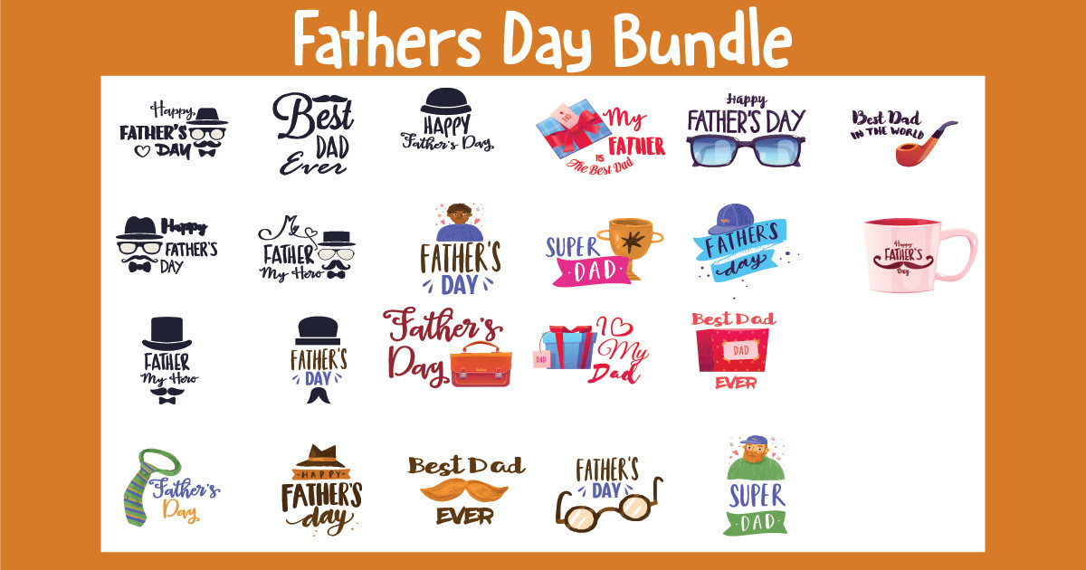 Fathers Day Bundle Bundle · Creative Fabrica