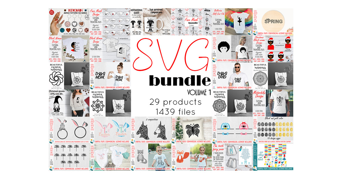 SVG Bundle Vol.1 Bundle · Creative Fabrica
